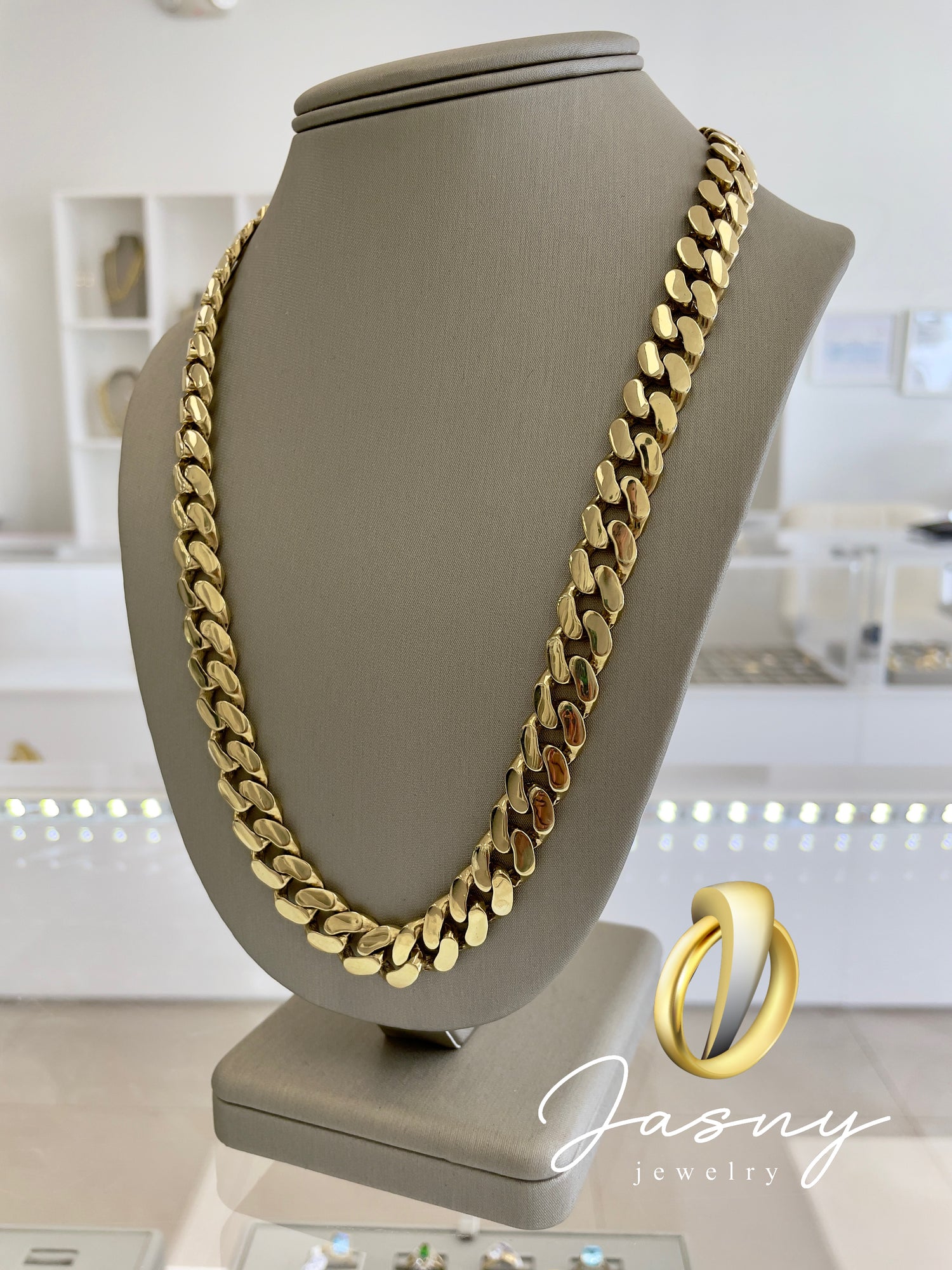 💎🇮🇹 Cadena monaco ORO 10K – Jasny Jewelry